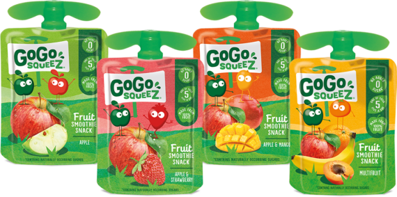 GoGo squeeZ – Fruit & Yogurt Snack Pouches. Healthy Snacks For Kids.