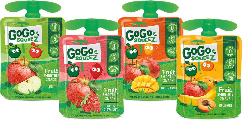 GoGo squeeZ – Fruit & Yogurt Snack Pouches. Healthy Snacks For Kids.